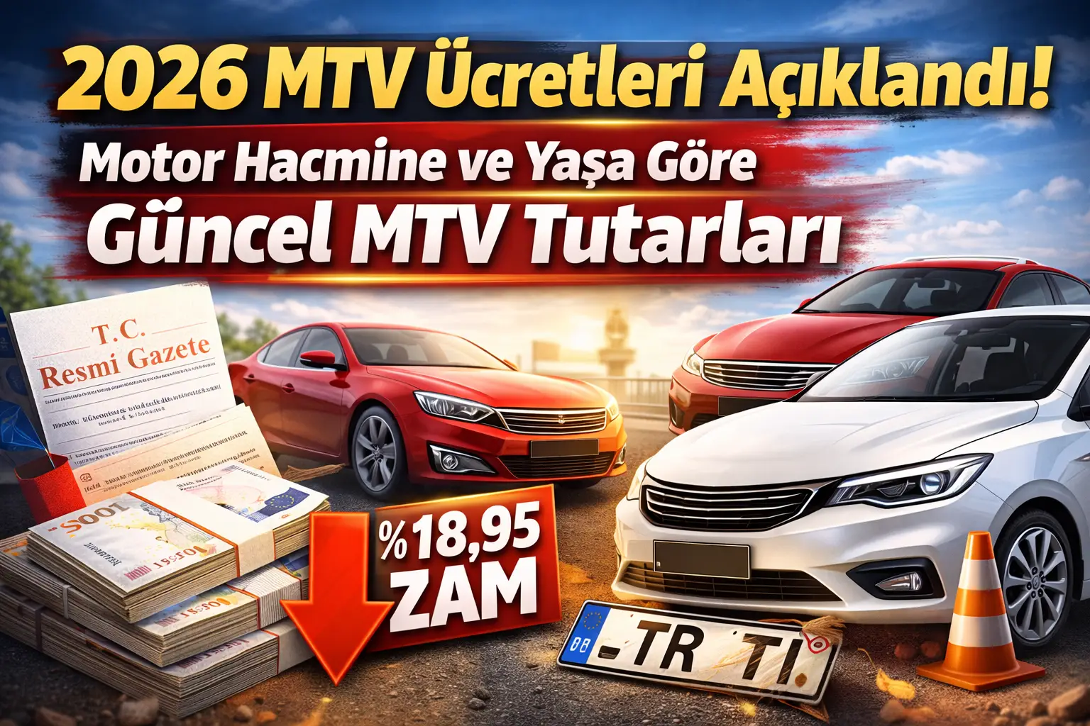 🚗 2026 MTV Ücretleri Açıklandı! Motor Hacmine ve Yaşa Göre Güncel MTV ...